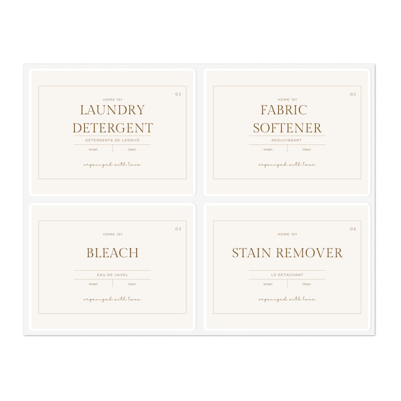 Laundry Room Labels Preprinted Laundry Container Labels Laundry Room ...