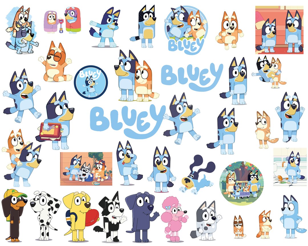 Bluey SVG Bundle Bluey Cut Files for Cricut Bluey Svg - Etsy Sweden