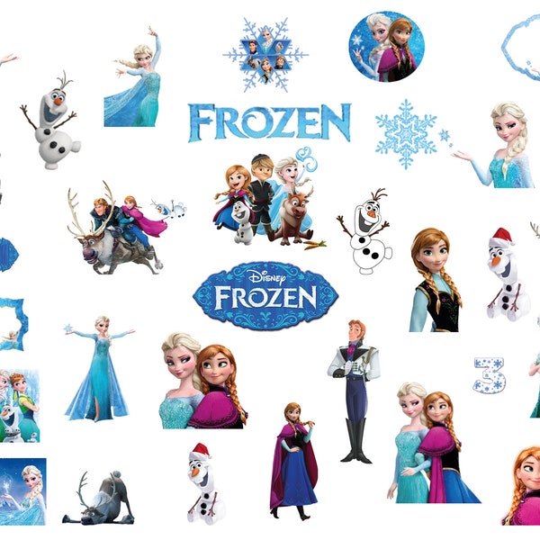 Frozen Clipart - Etsy