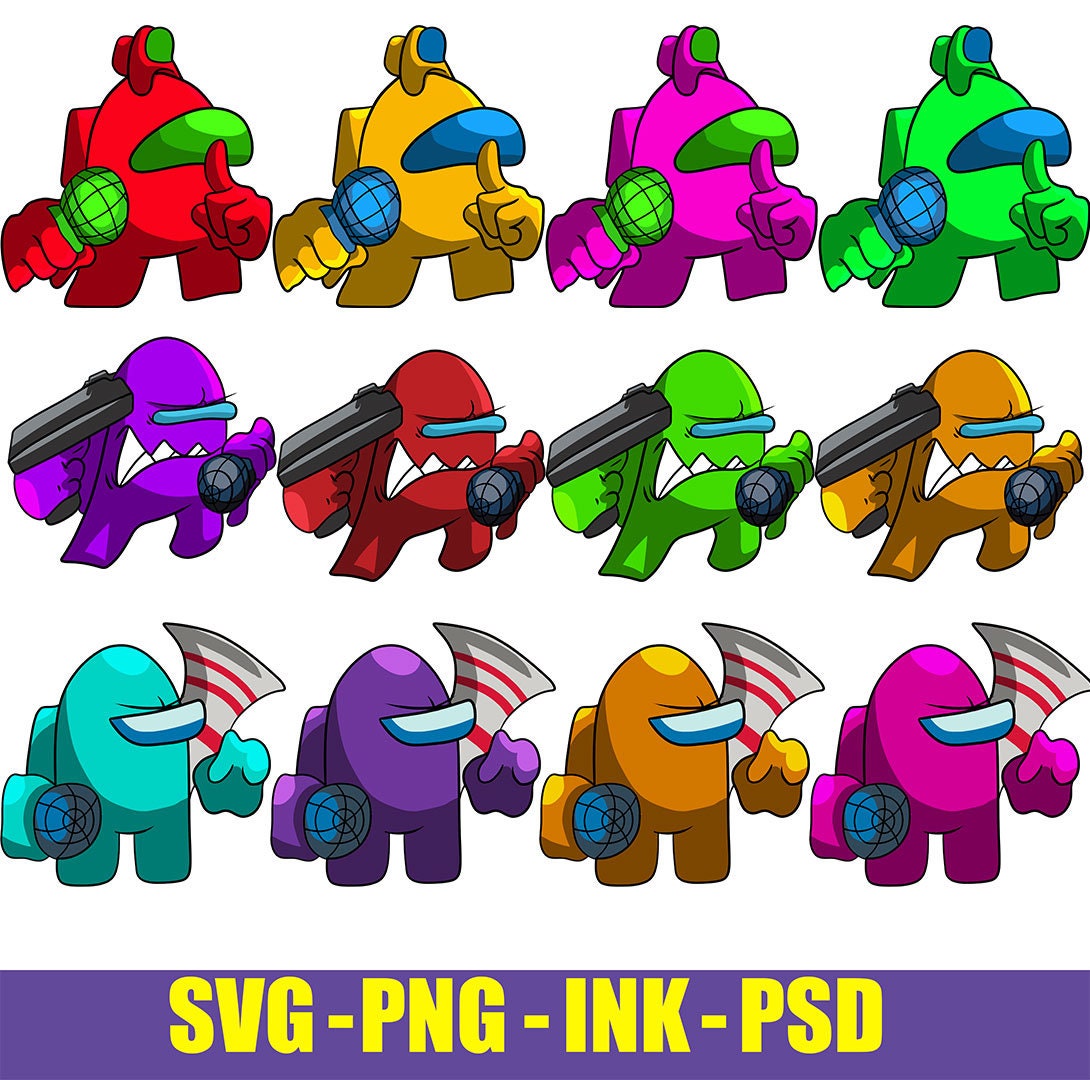 Among Us SVG Cut files for Cricut SVG Imposter SVG Art - Etsy Portugal
