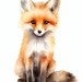 Fox, Watercolor Clipart, Woodland, Transparent, Animal Clipart ...