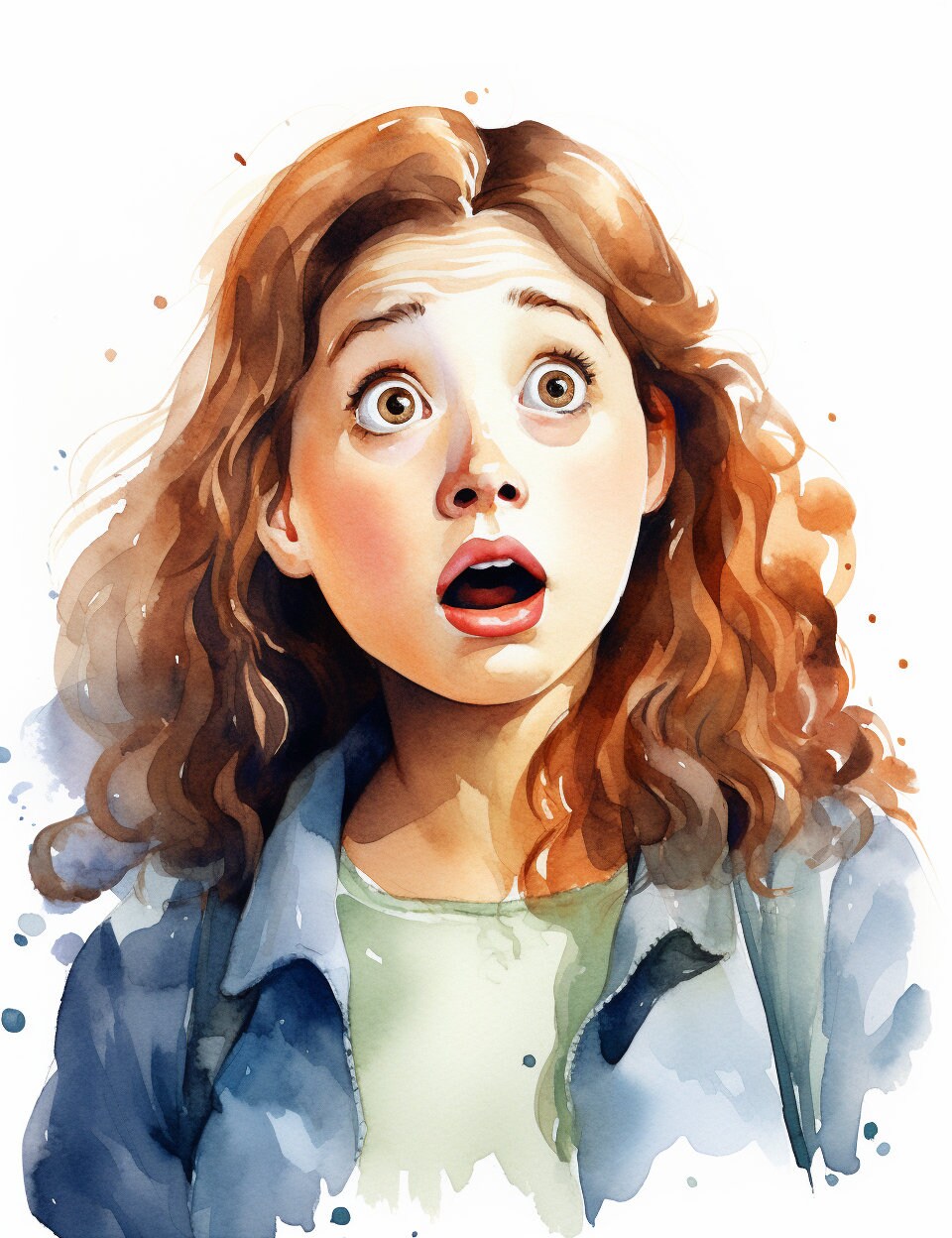 Emotions Watercolor Clipart Transparent Happy (Instant Download) - Etsy