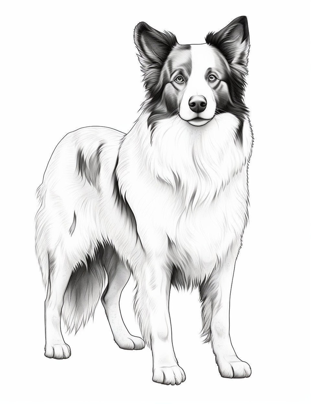 Border Collie Coloring Pages