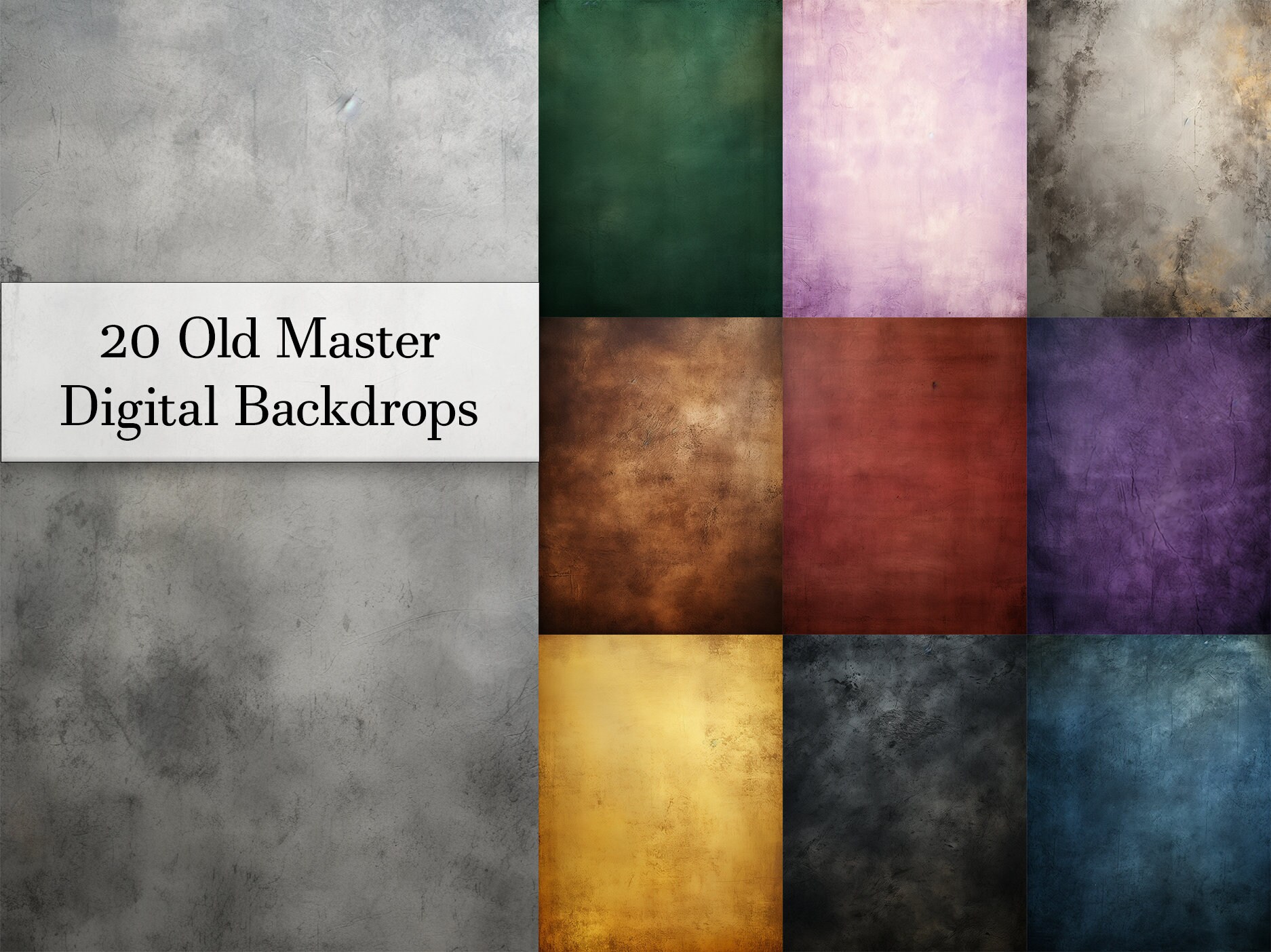20 Old Master Backgrounds, Vintage, Photography Digital Backdrop ...