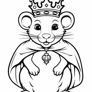 Mouse King, Nutcracker, Christmas Coloring, Printable Coloring Page ...