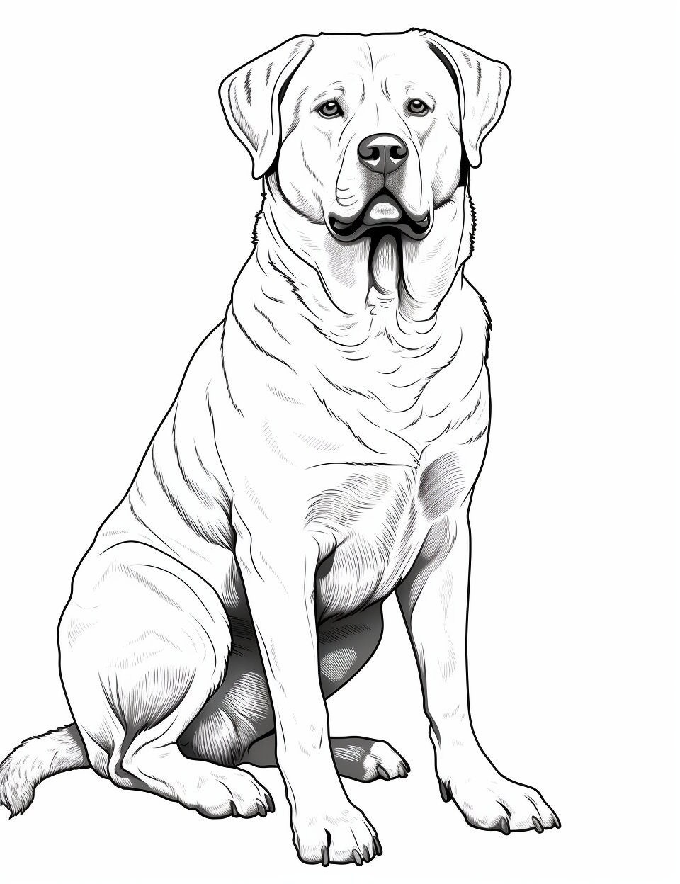 Rottweiler | Dog | Coloring Page | Pet Portrait | Printable Coloring ...