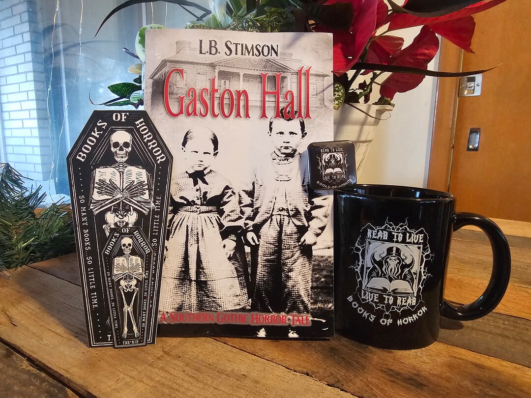 Books of Horror Mug and Gaston Hall Book - Etsy