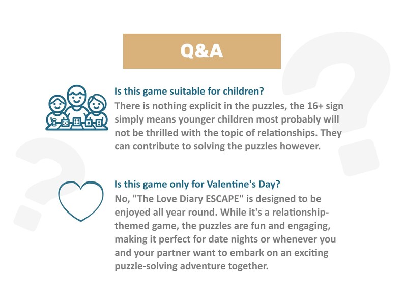 Relationship Adventure, Escape Room Game for Date Night, Love-themed ...