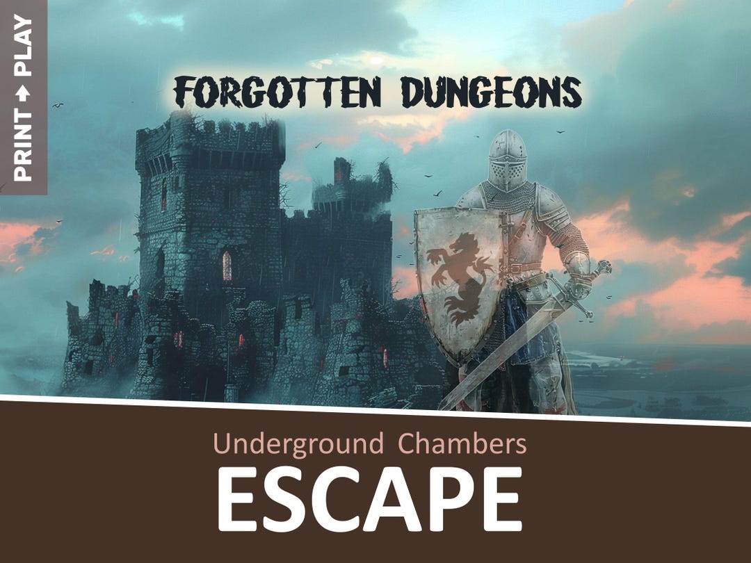 Printable Escape Room, Family Teens Adults, Medieval Castle Dungeon ...