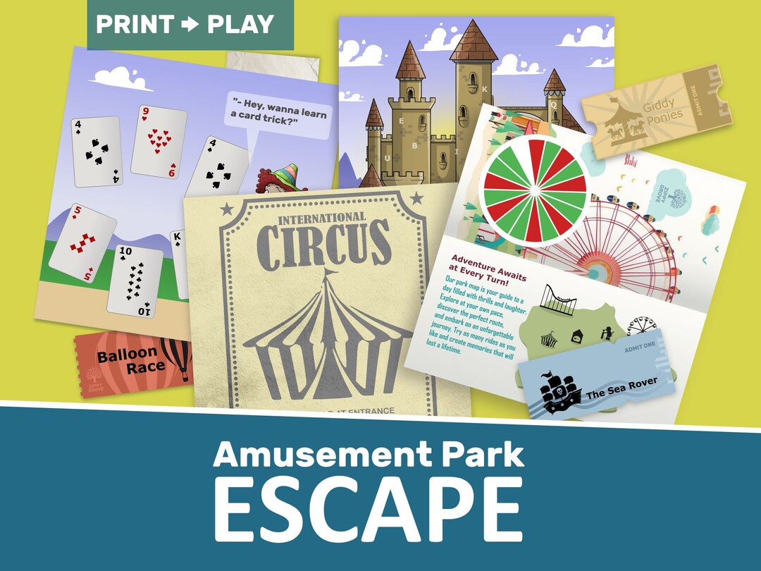 Printable Escape Room Game, DIY Escape Kit, Birthday Party Game ...