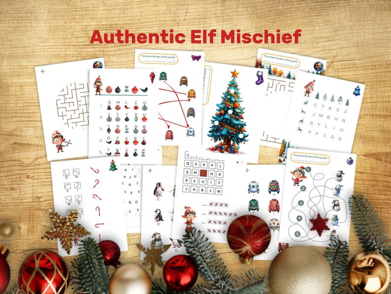 Kids Christmas Escape Room: Santa's Elves Prank (printable Game) - Etsy