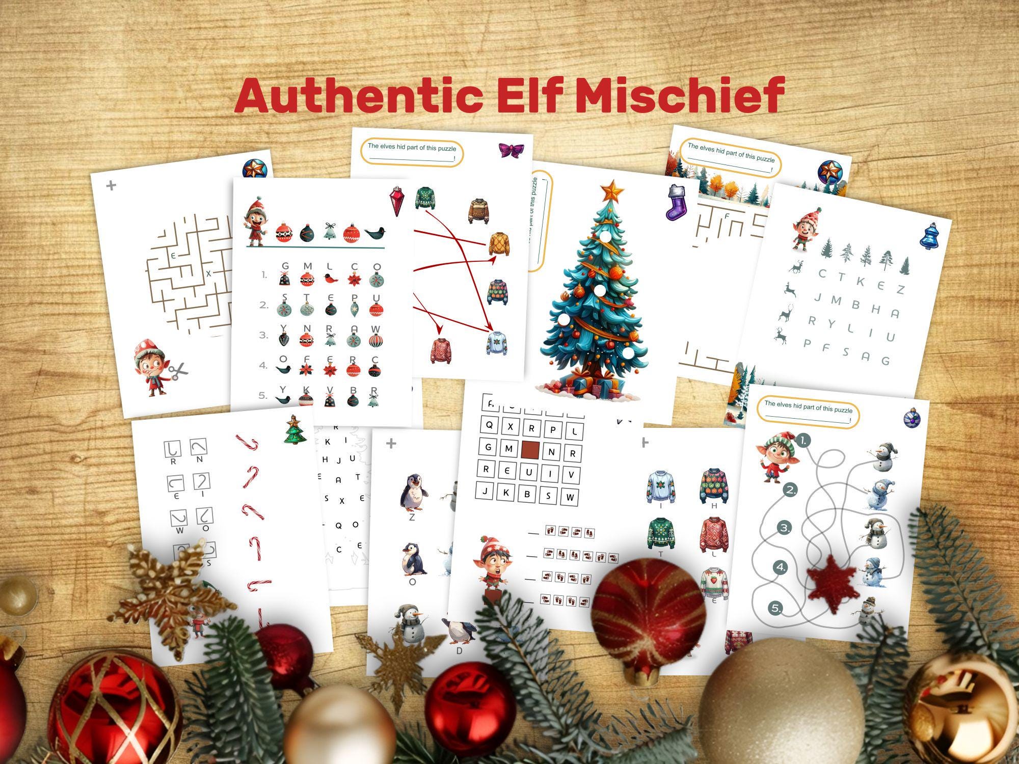 Kids Christmas Escape Room: Santa's Elves Prank (printable Game) - Etsy