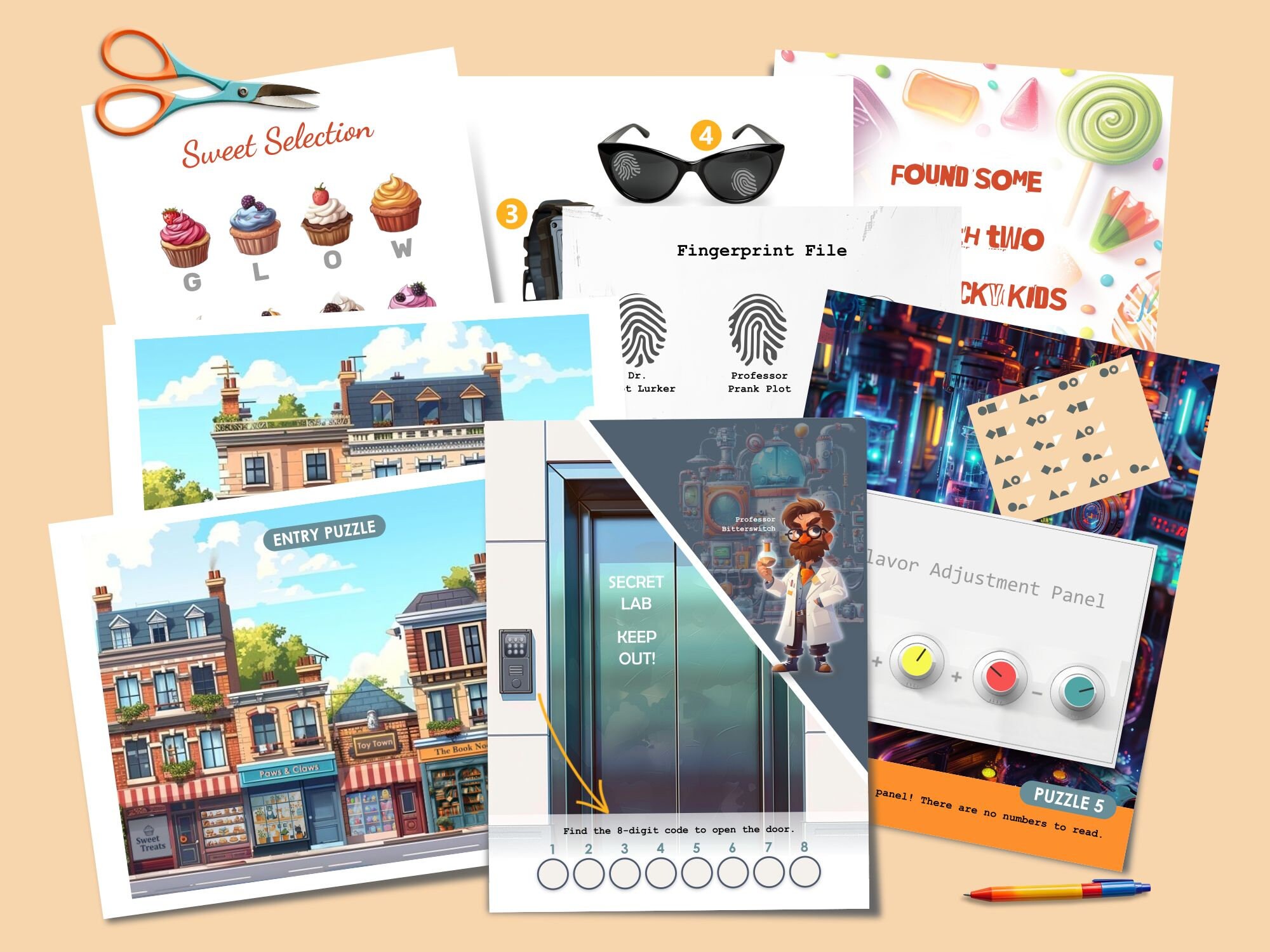 Printable Escape Room for Kids, Secret Agent Theme, Escape Kit, Party ...