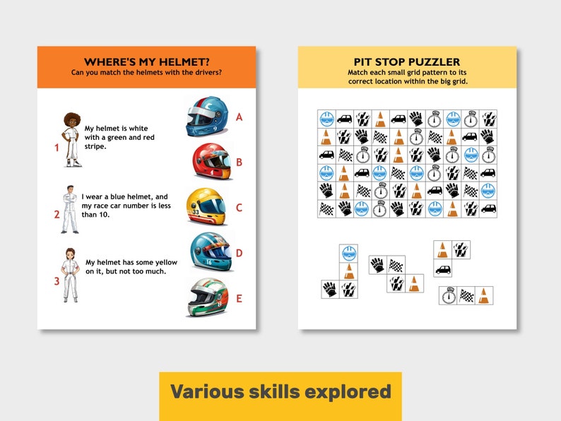 Printable Race Car Activities, Car Race Game for Kids, Sports Car ...