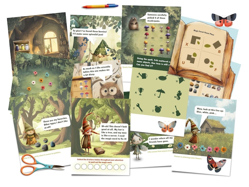 Printable Escape Room for Kids, DIY Escape Kit, Children's Party Game ...