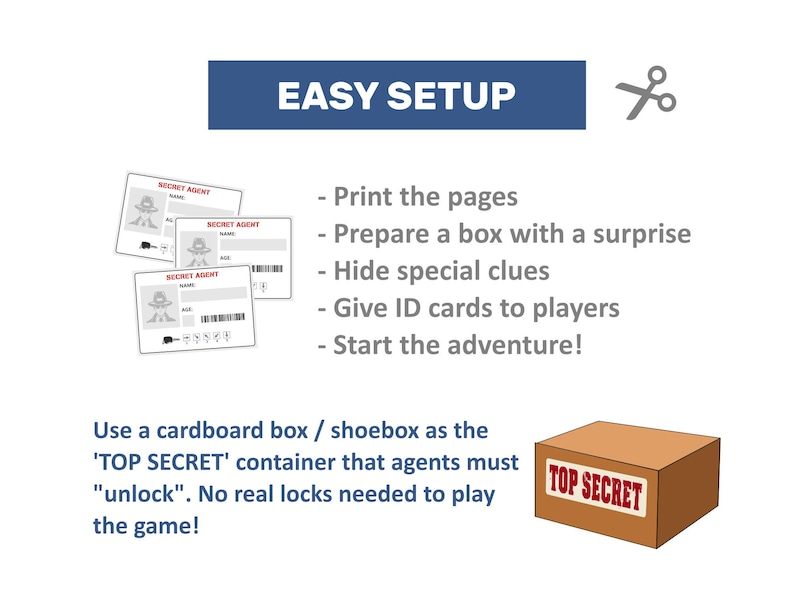 Printable Escape Room, Secret Agent Game for Kids, Birthday Party Game ...