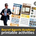 Printable Spy Game Kit, Detective Puzzles, Activities for Kids, Spy ...