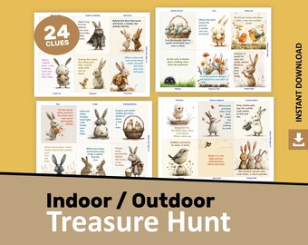 Brights Easter Scavenger Hunt Printable for Kids, Teens Adults Easter ...