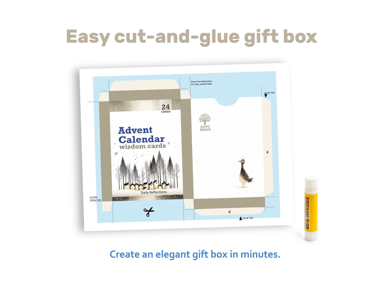 Printable Advent Calendar Cards Christmas Countdown Brainy Quotes ...
