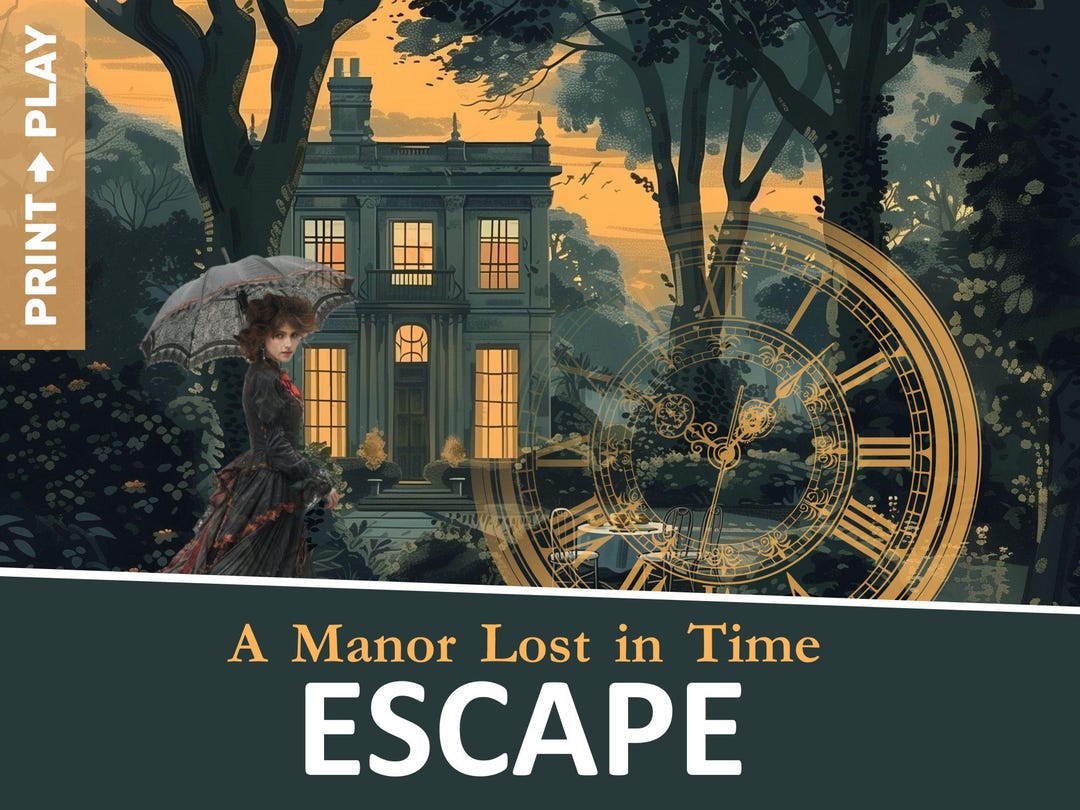 Printable Escape Room, Mystery Manor, Family Game Night, Teens and ...