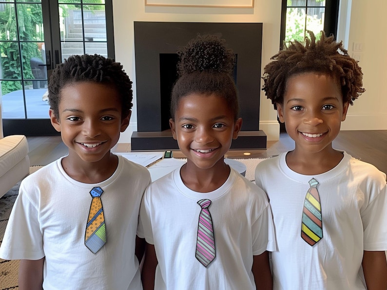 Father's Day Necktie Craft Kit, Printable DIY Ties for Kids, Easy Cut ...
