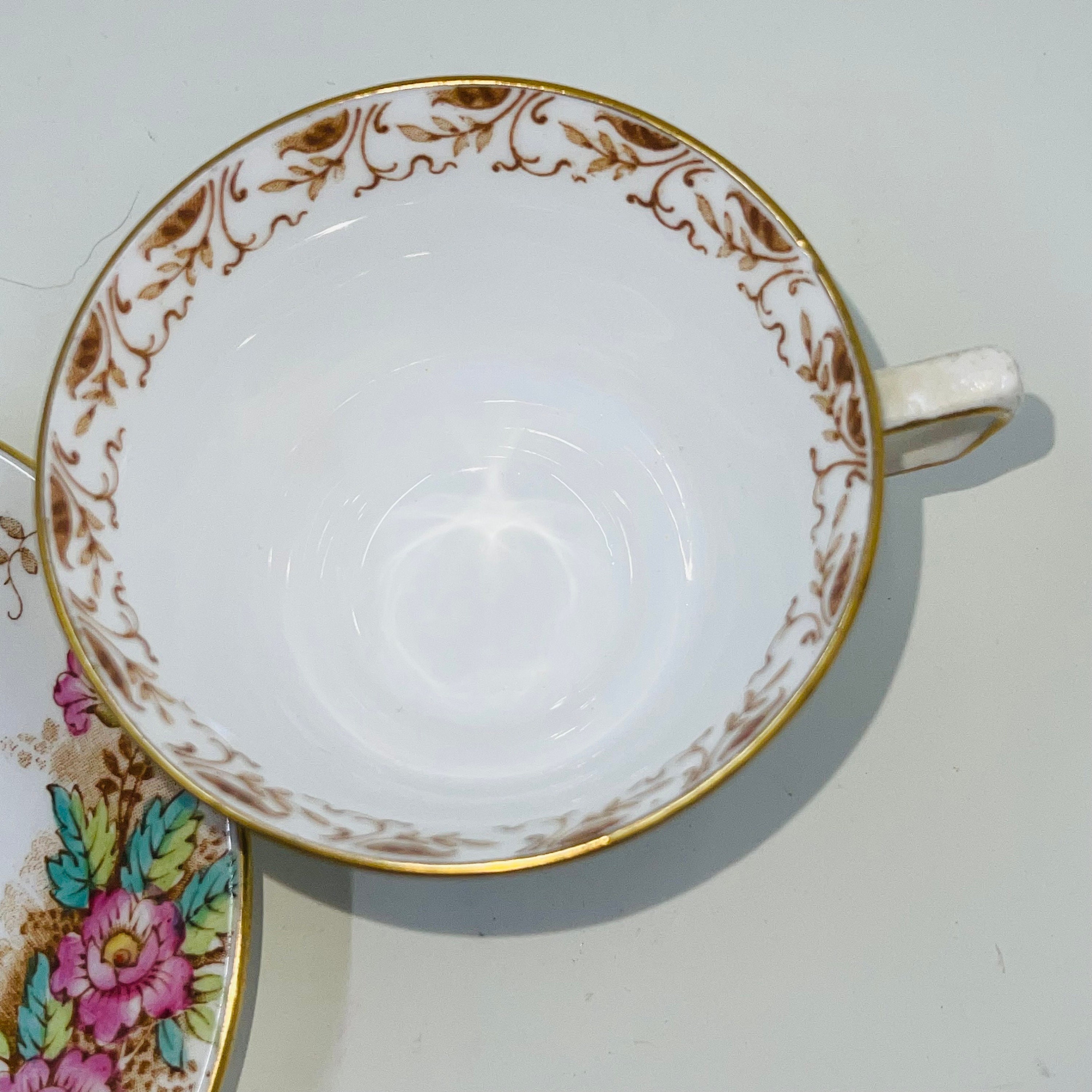 Vintage Sutherland Teacup Saucer Exotic England Bone China Bird ...