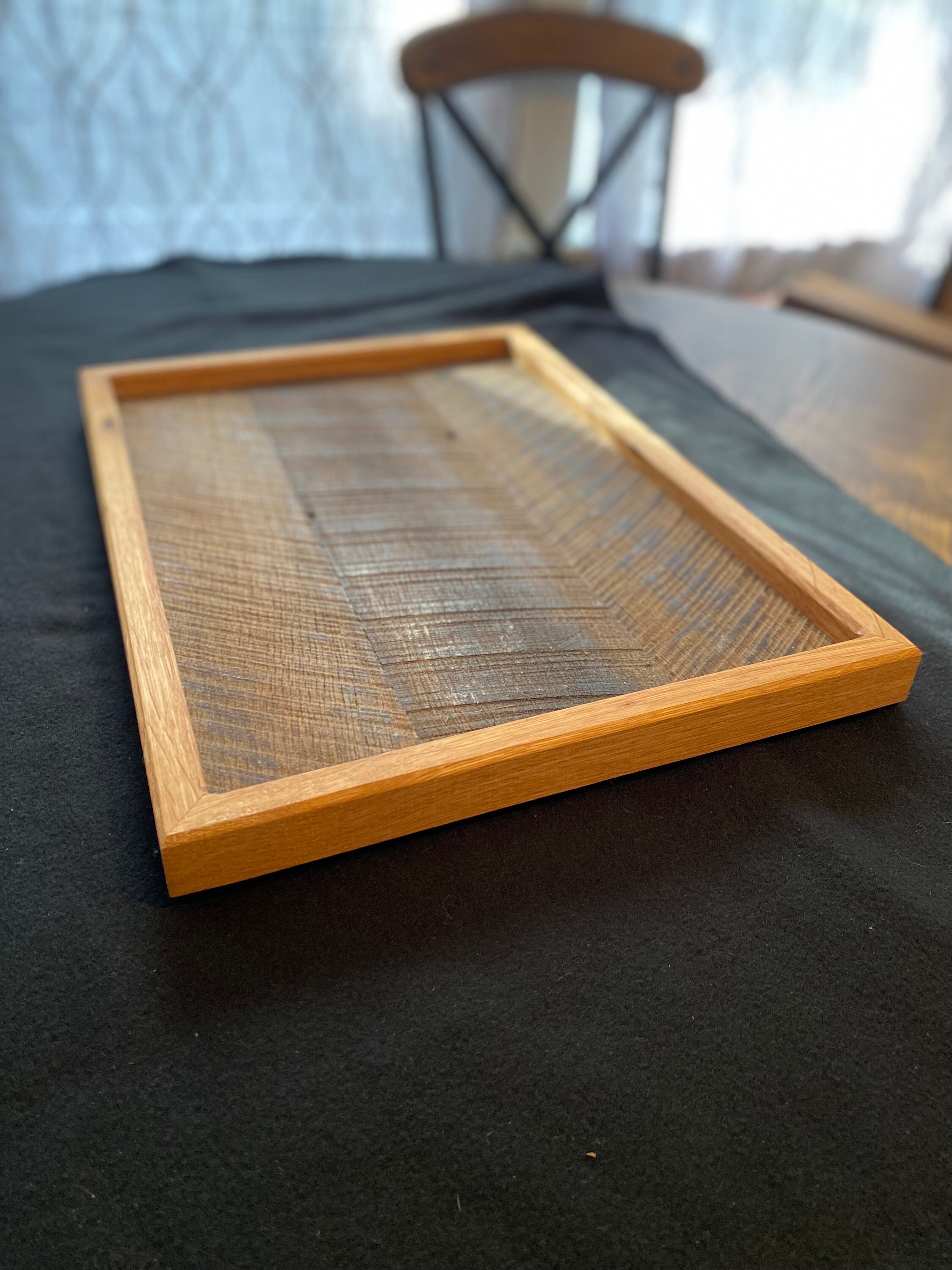 Reclaimed Oak Tray / Ottoman Tray / Coffee Table Tray - Etsy