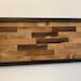 32” X 15” Reclaimed Oak Wall Art / Black Stain Oak Frame / Solid Wood ...
