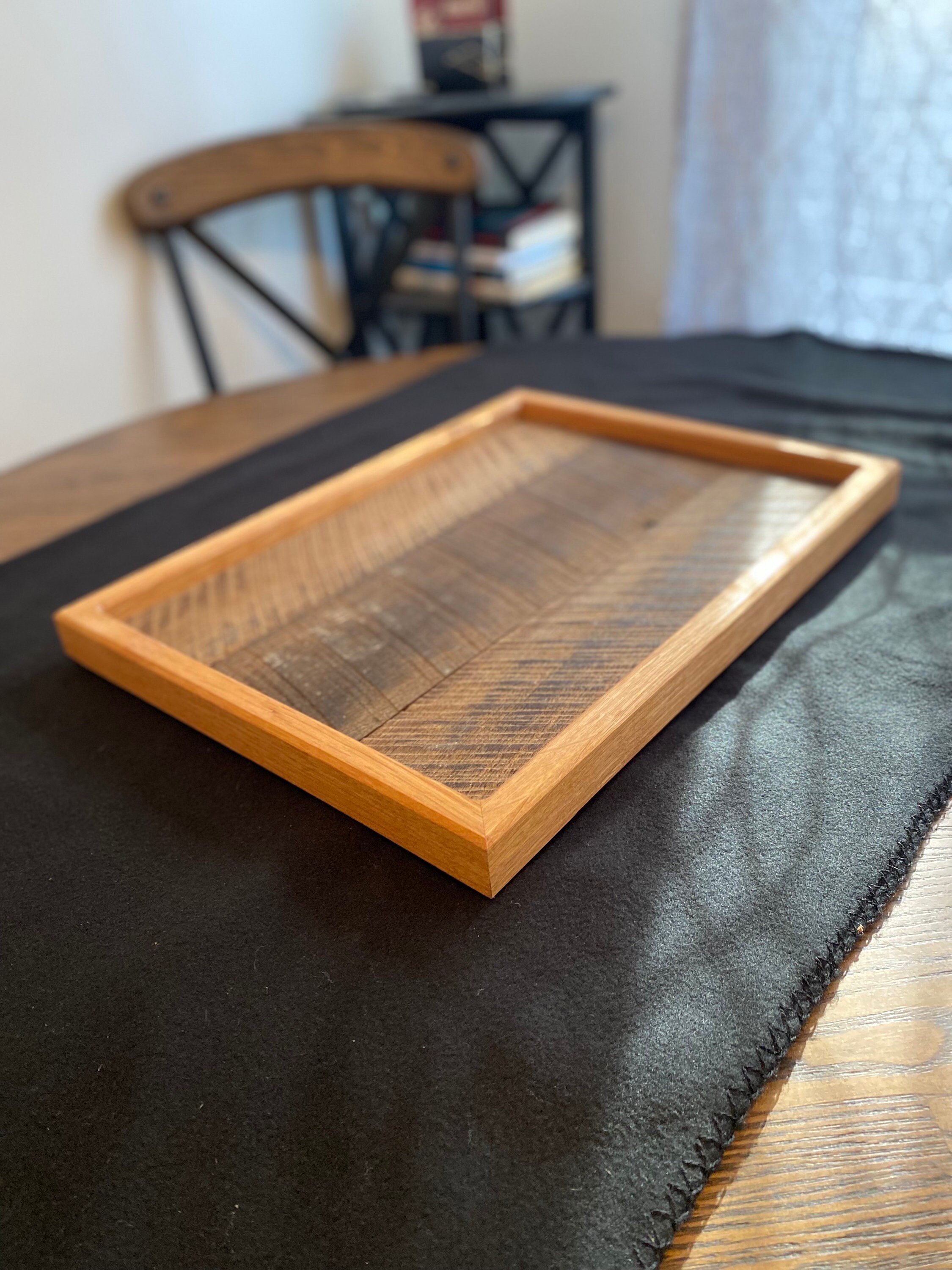 Reclaimed Oak Tray / Ottoman Tray / Coffee Table Tray - Etsy