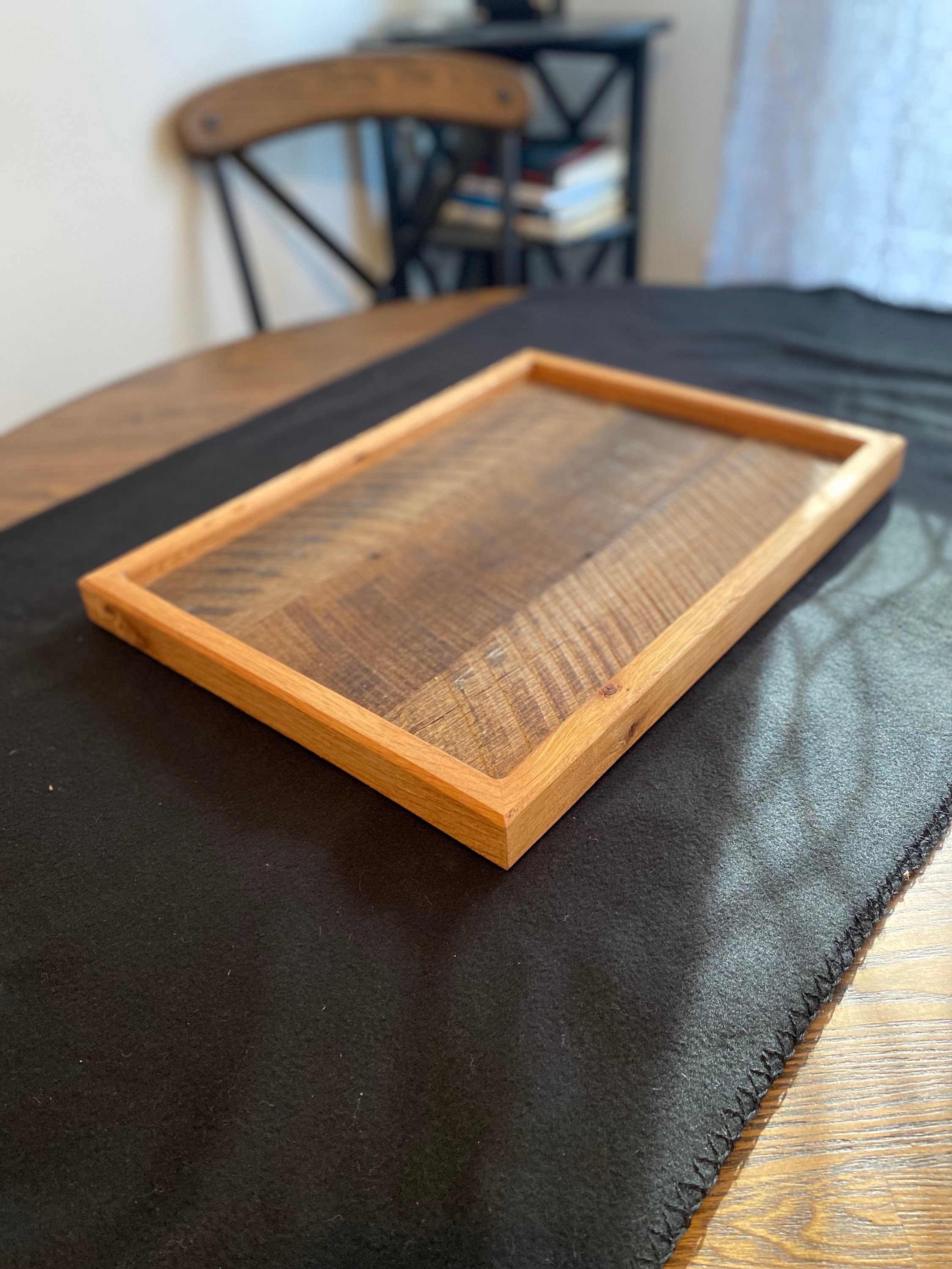 Reclaimed Oak Tray / Ottoman Tray / Coffee Table Tray - Etsy