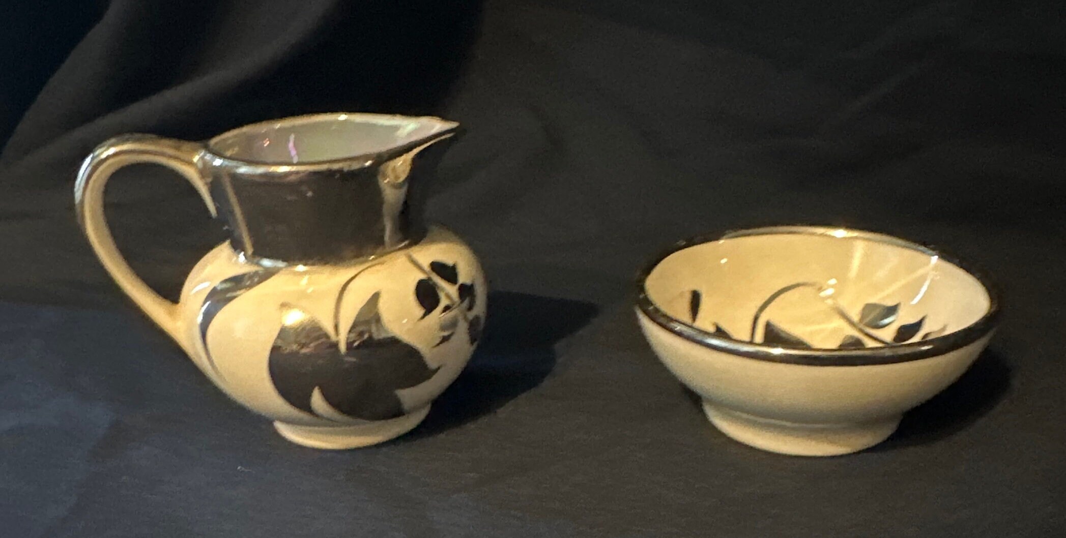 Vintage Sandland Ware Cream and Sugar Set - Etsy