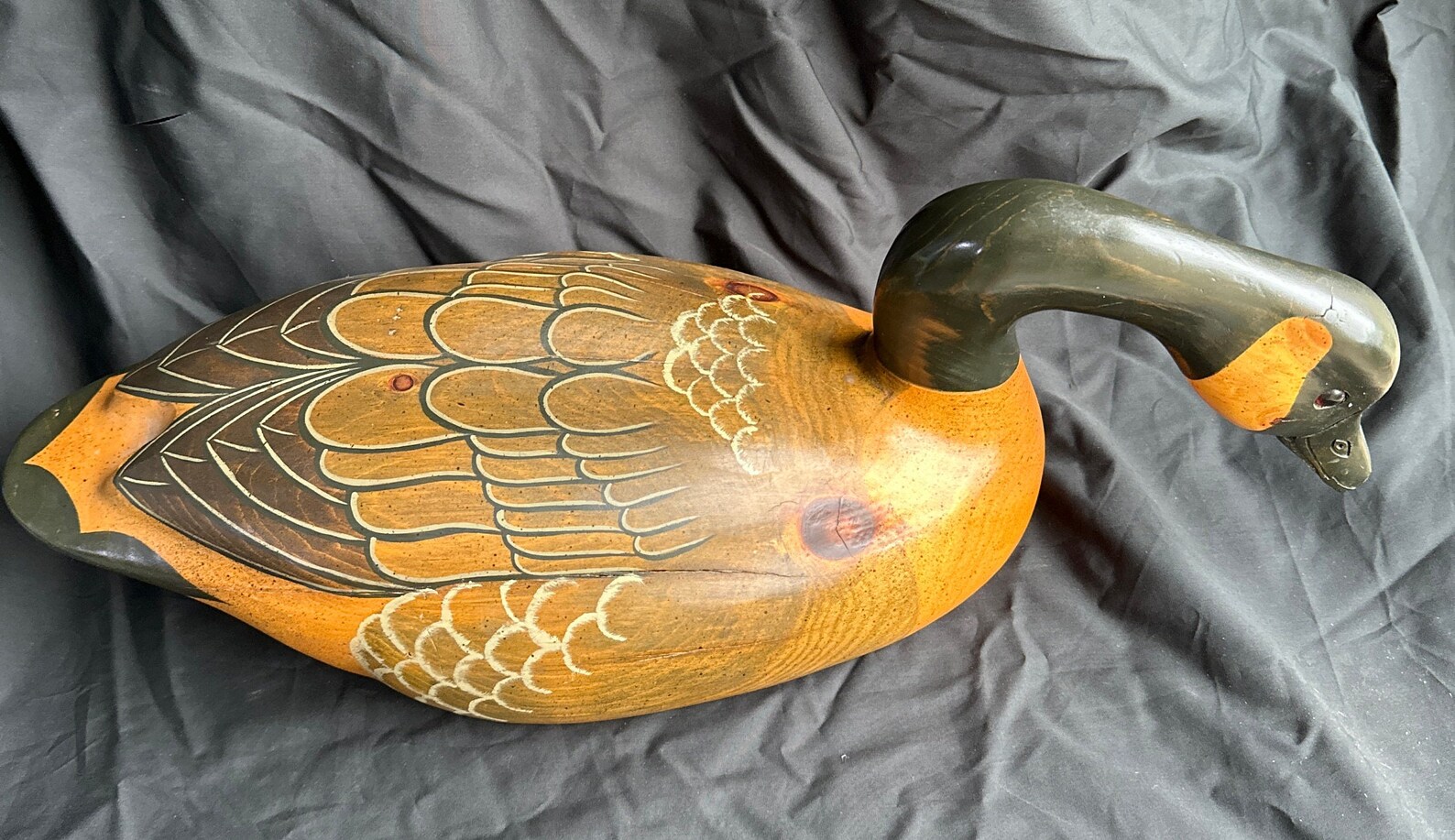 Hand Carved Wooden Goose Decoy - Etsy