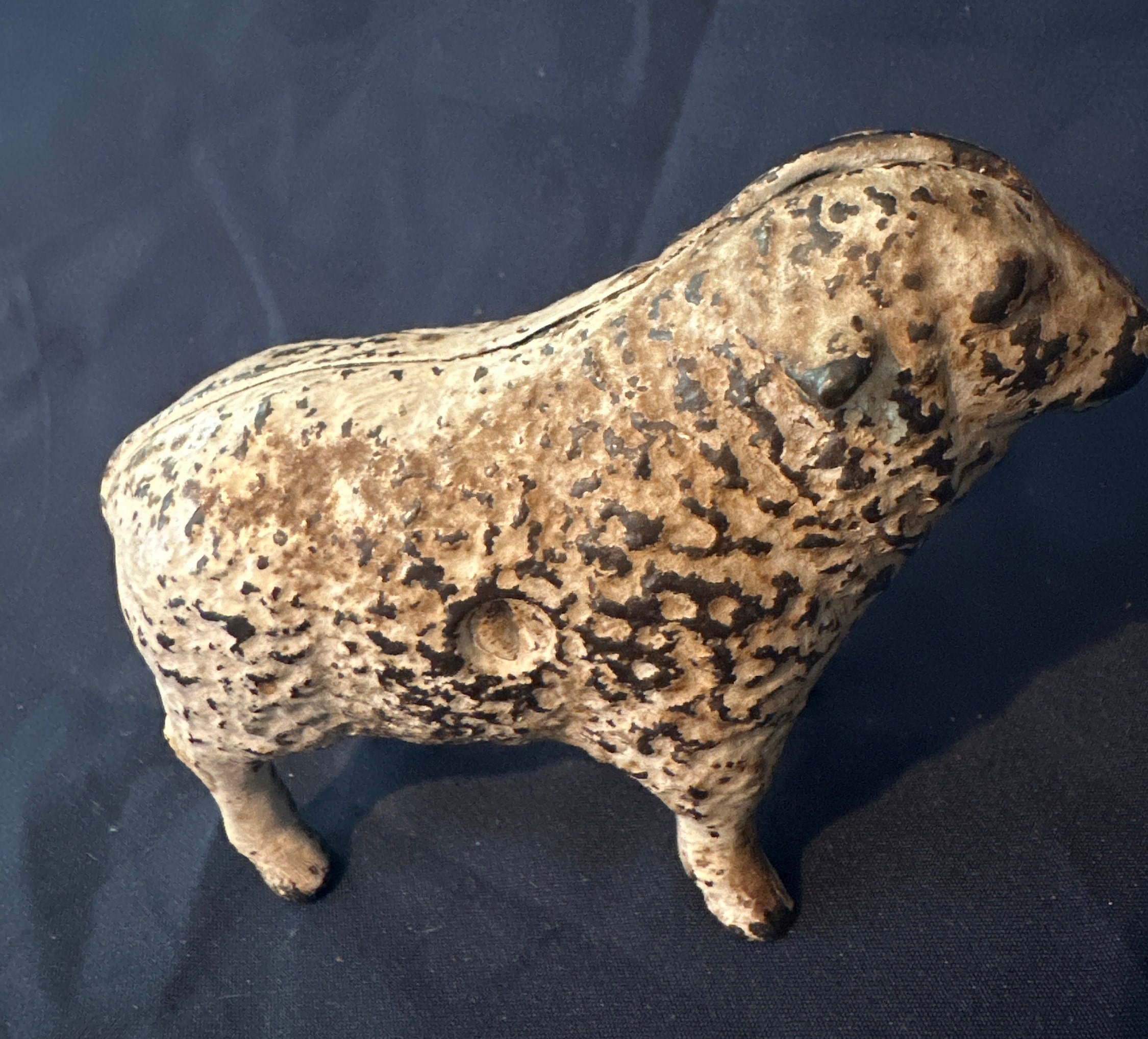 Antique Cast Iron Sheep Bank - Etsy