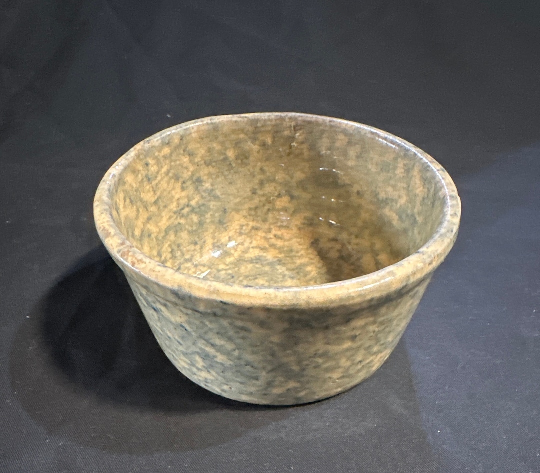 Antique Blue Spatter Ware Bowl - Etsy