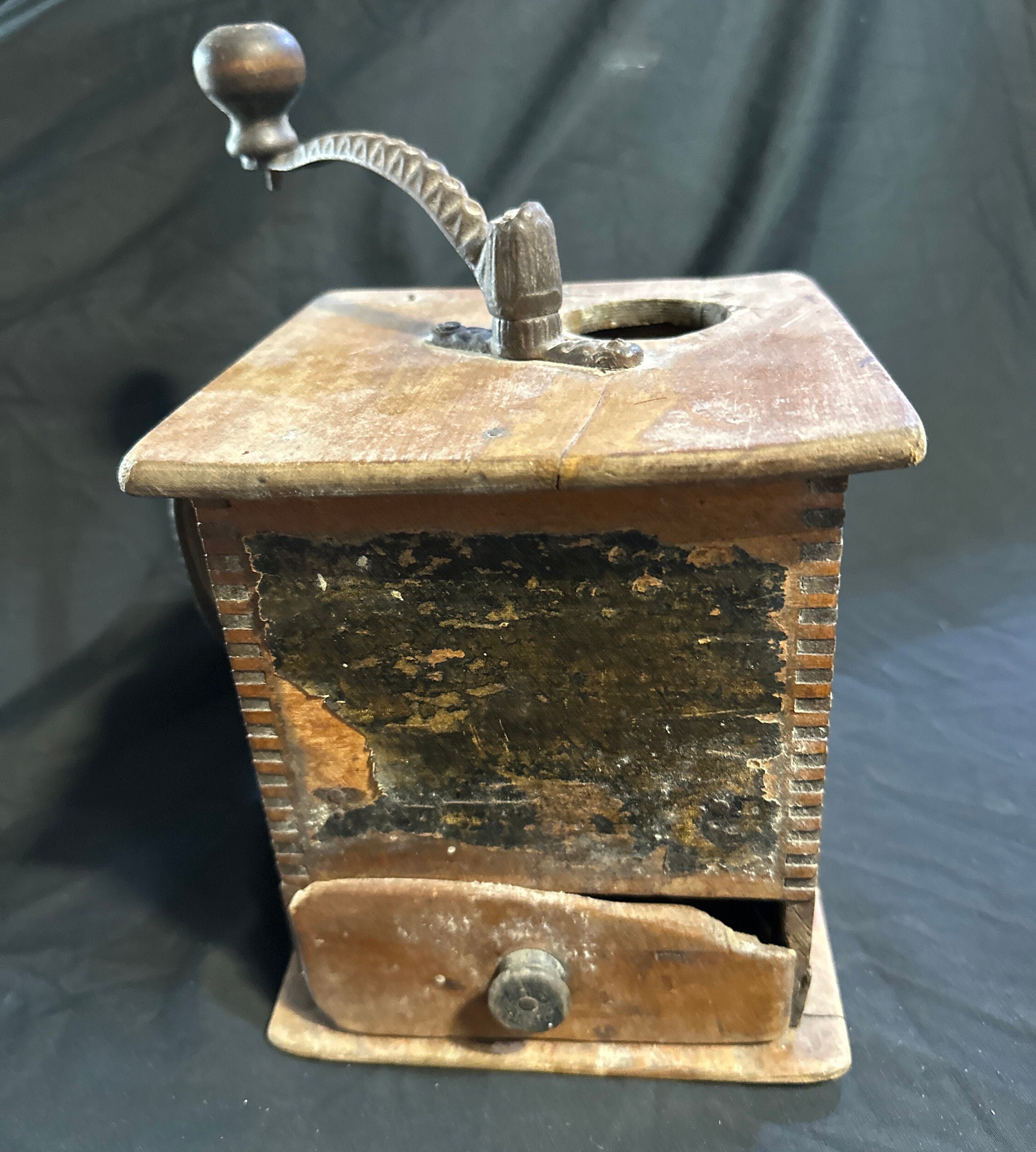 Antique Wooden Grinder - Etsy