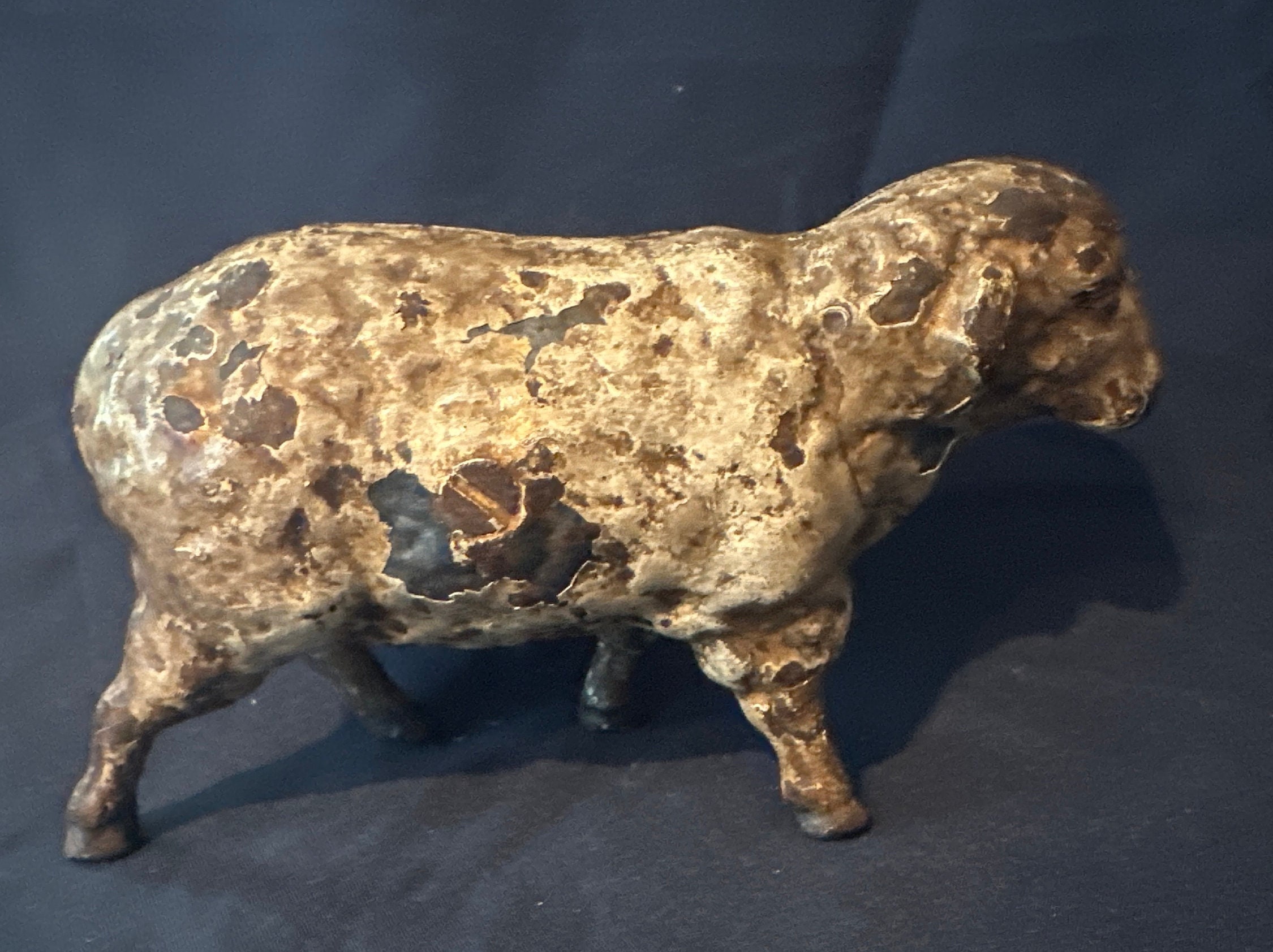 Antique Cast Iron Sheep Bank - Etsy