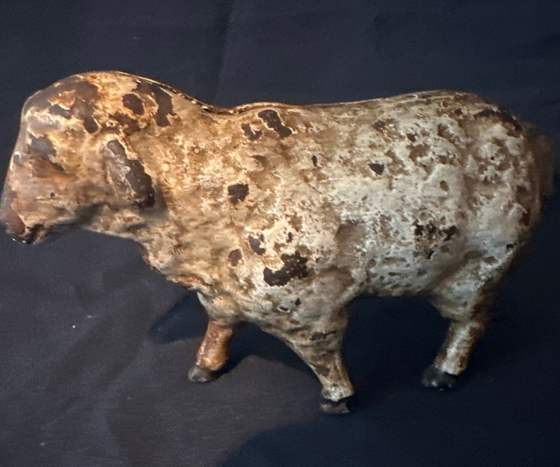 Antique Cast Iron Sheep Bank - Etsy