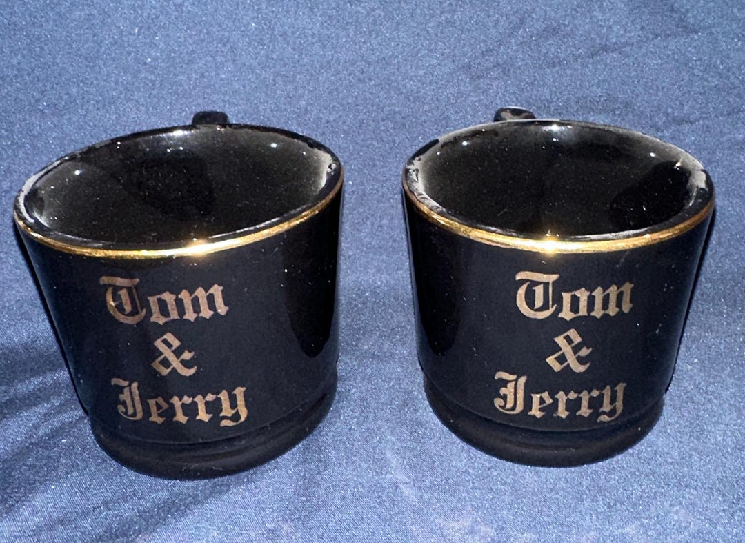 Vintage Halls Tom & Jerry Mugs Black - Etsy