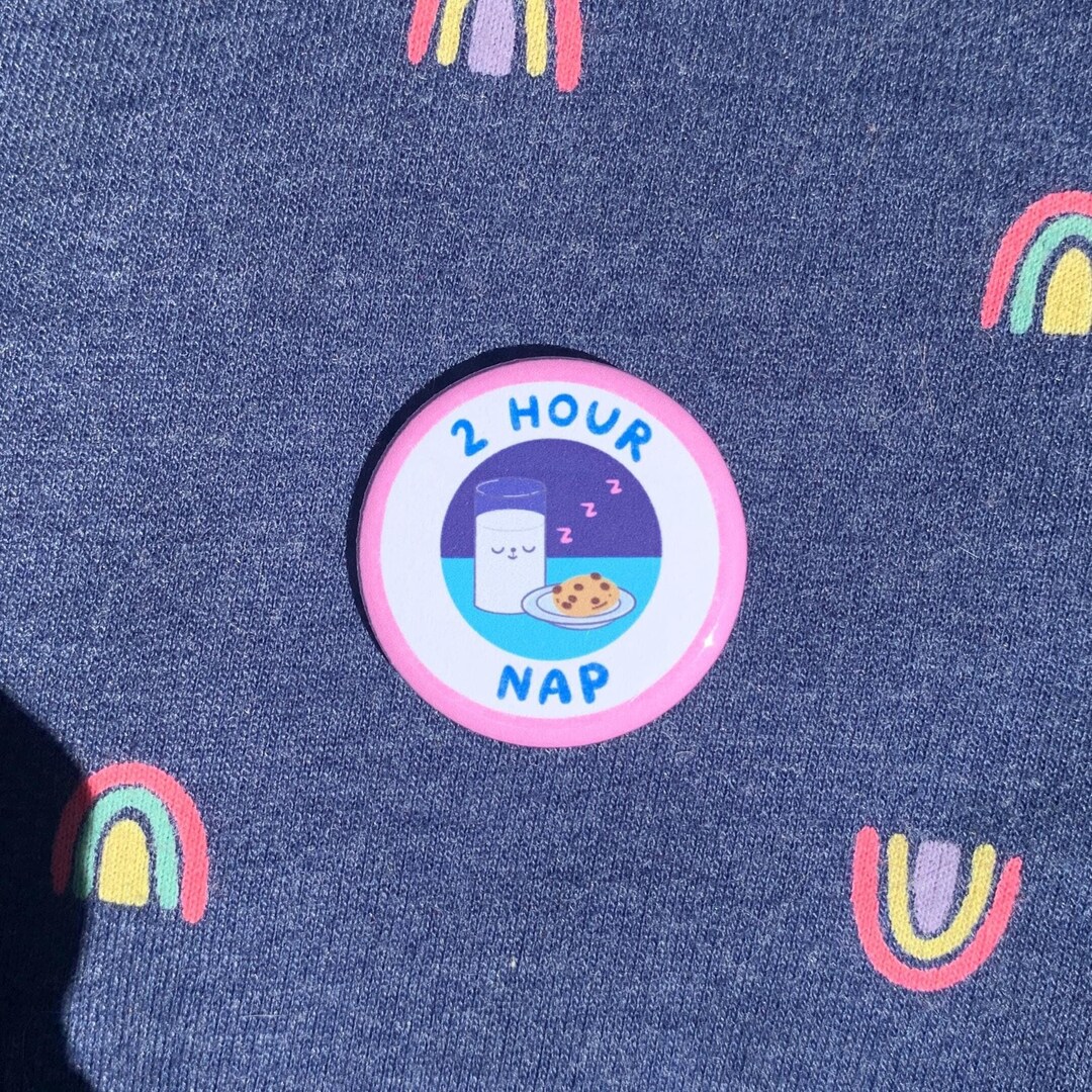 Two Hour Nap - Summer Camp Merit Badge - 1.25" Pinback Button - Etsy