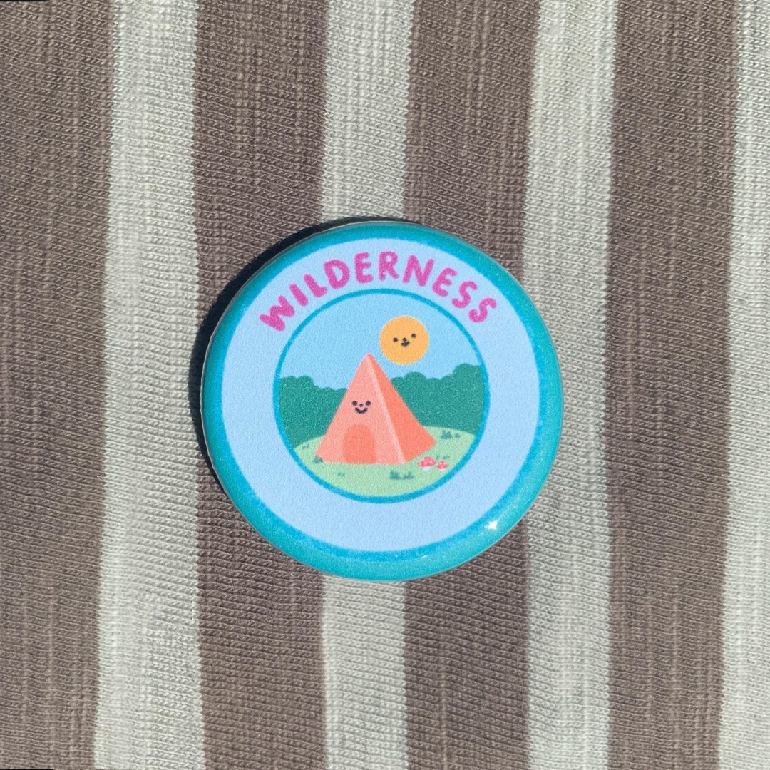 Wilderness - Summer Camp Merit Badge - 1.25" Pinback Button - Etsy