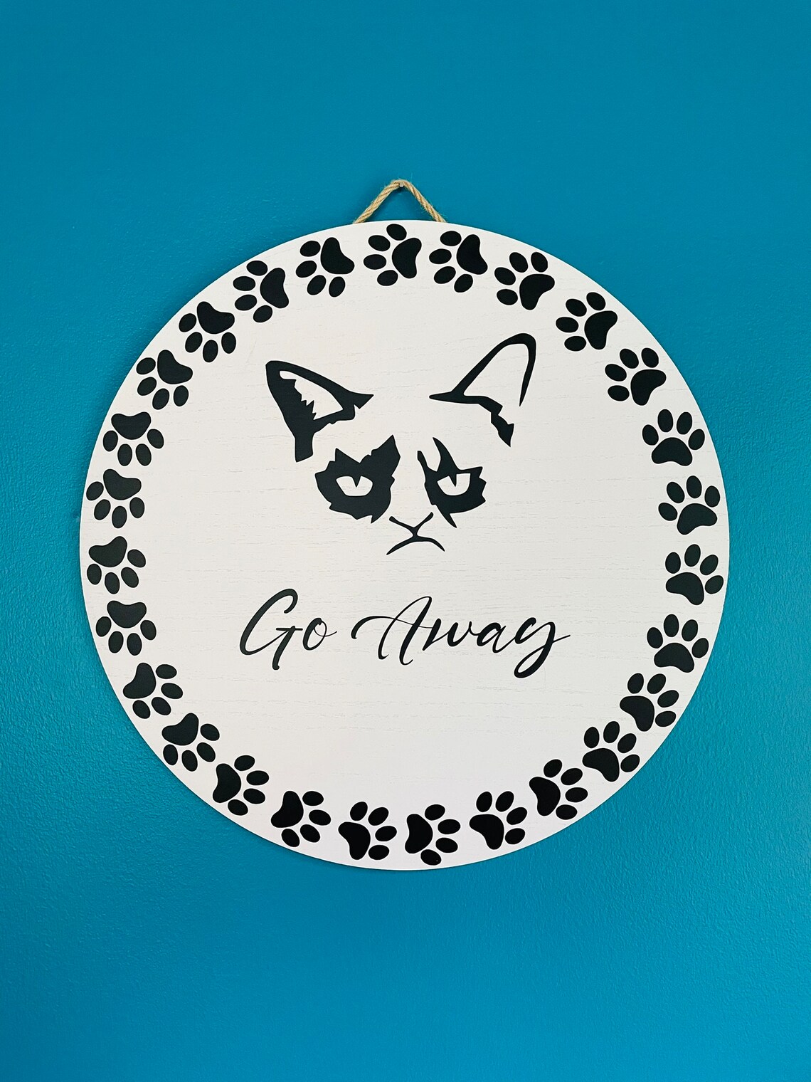 Grumpy Cat Go Away Door Sign/ Home Decor - Etsy