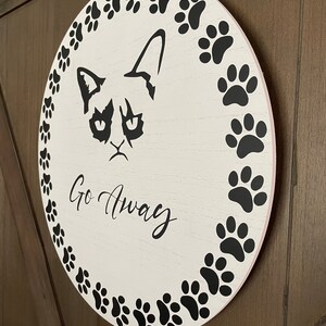 Grumpy Cat Go Away Door Sign/ Home Decor - Etsy
