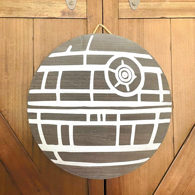 Star Wars Inspired Death Star Door Sign/ Nerdy Home Decor - Etsy