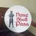 None Shall Pass Wooden Door Hanger – Knight Silhouette Decor – Monty ...