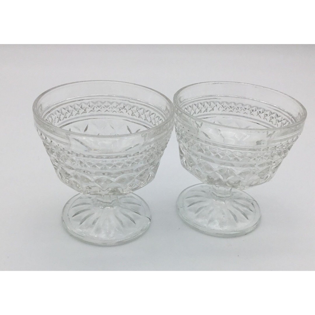 Anchor Hocking Wexford Pattern Vintage Sherbet or Dessert Glass Set of ...