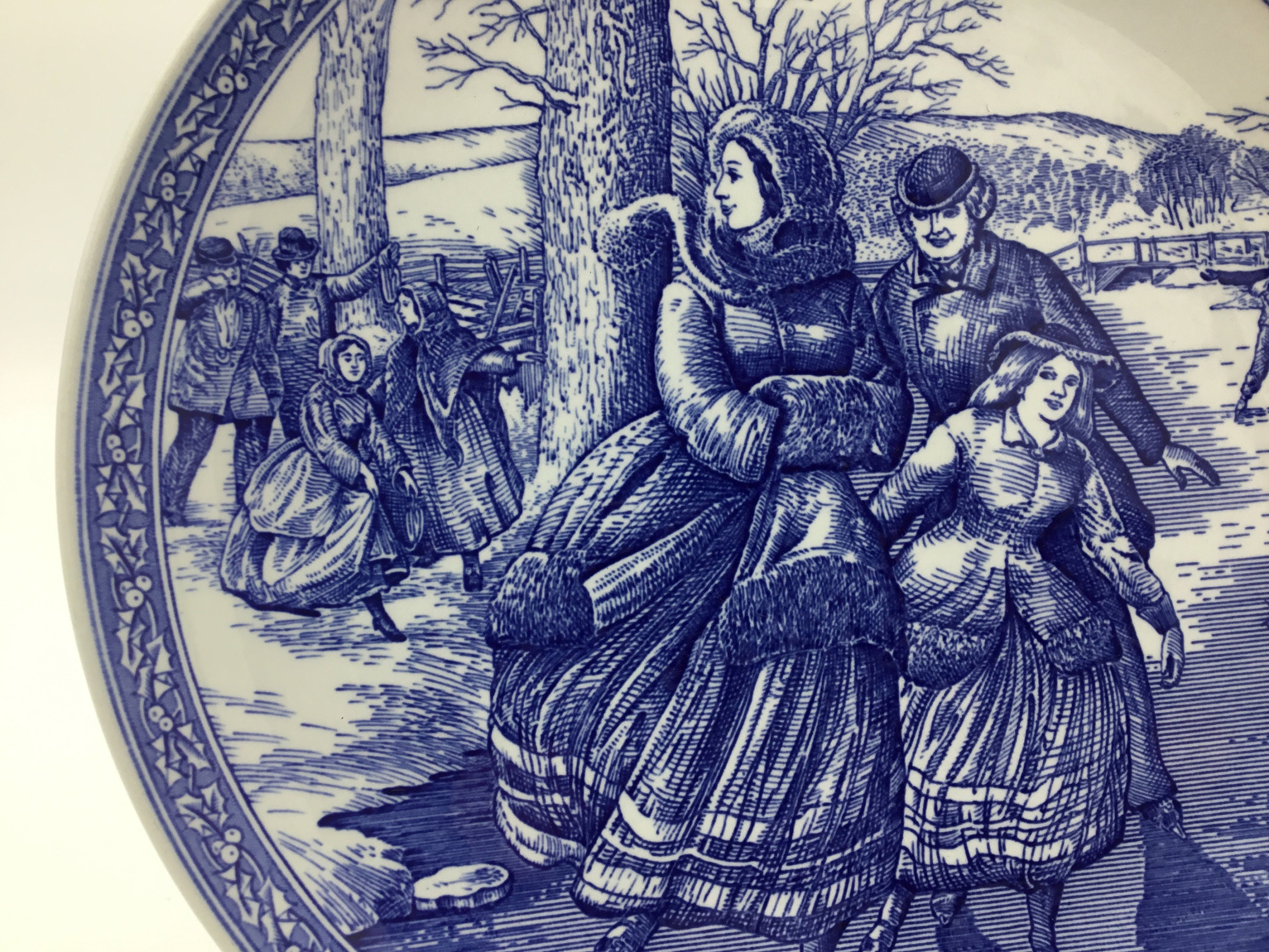 Spode the Blue Room Collection Christmas Plate 2 Vintage Victorian ...