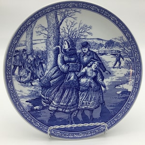 Spode the Blue Room Collection Christmas Plate 2 Vintage Victorian ...