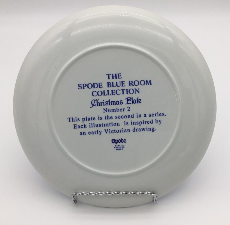 Spode the Blue Room Collection Christmas Plate 2 Vintage Victorian ...
