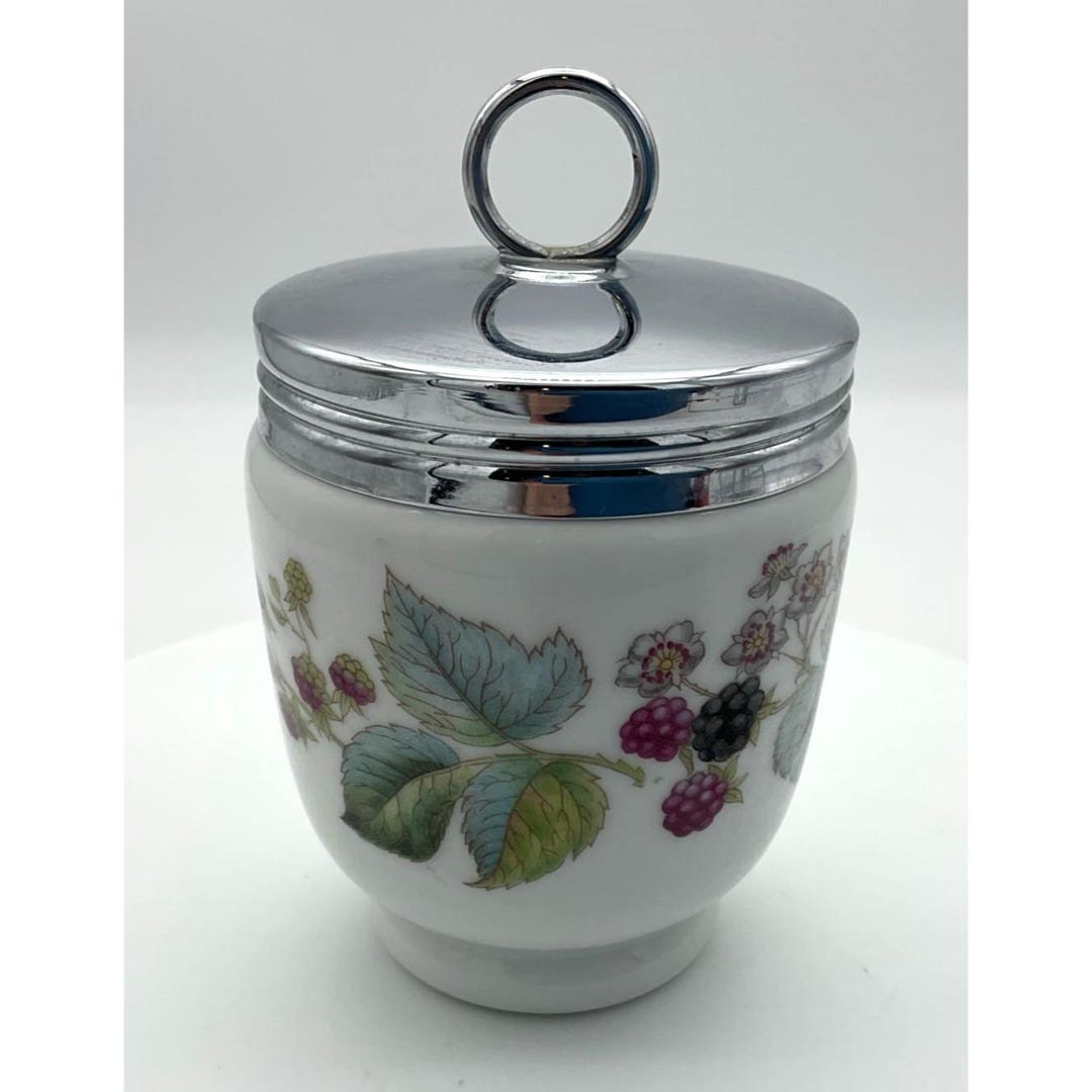 Royal Worcester White Lavinia Pattern Vintage Bone China Egg Coddler ...