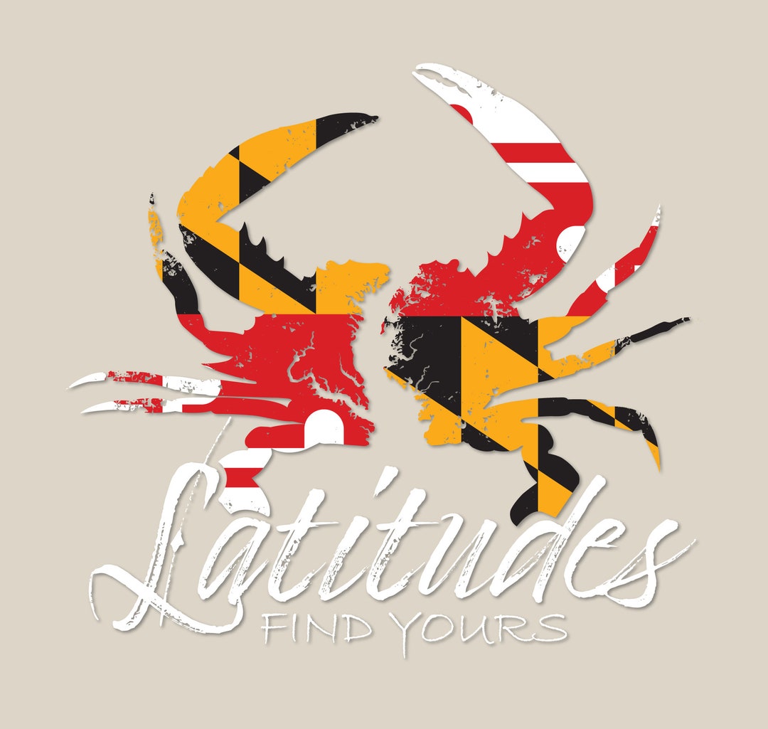 Chesapeake Blue Crab Stylized Crab Decal 6x6 - Etsy